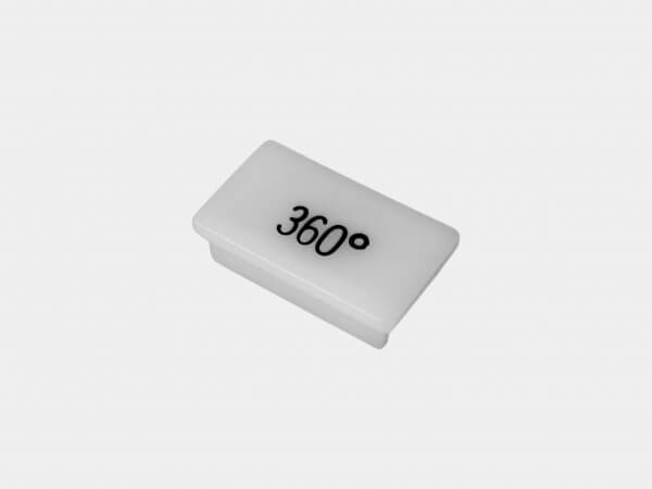 Havis C-LABEL-360 | Standard White Switch Label W/ Black Imprint ...