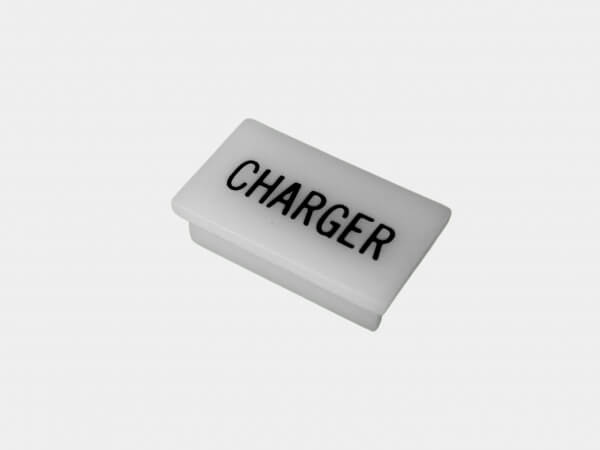 Standard White Switch Label W/ Black Imprint - C-LABEL-CHARGER - Havis ...